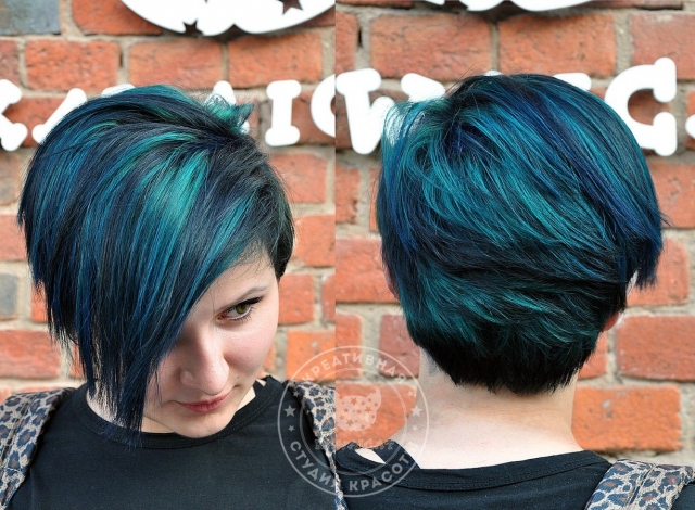 Цветные окрашивания волос Антоцианином и Crazy Color от 1500 руб. в ...